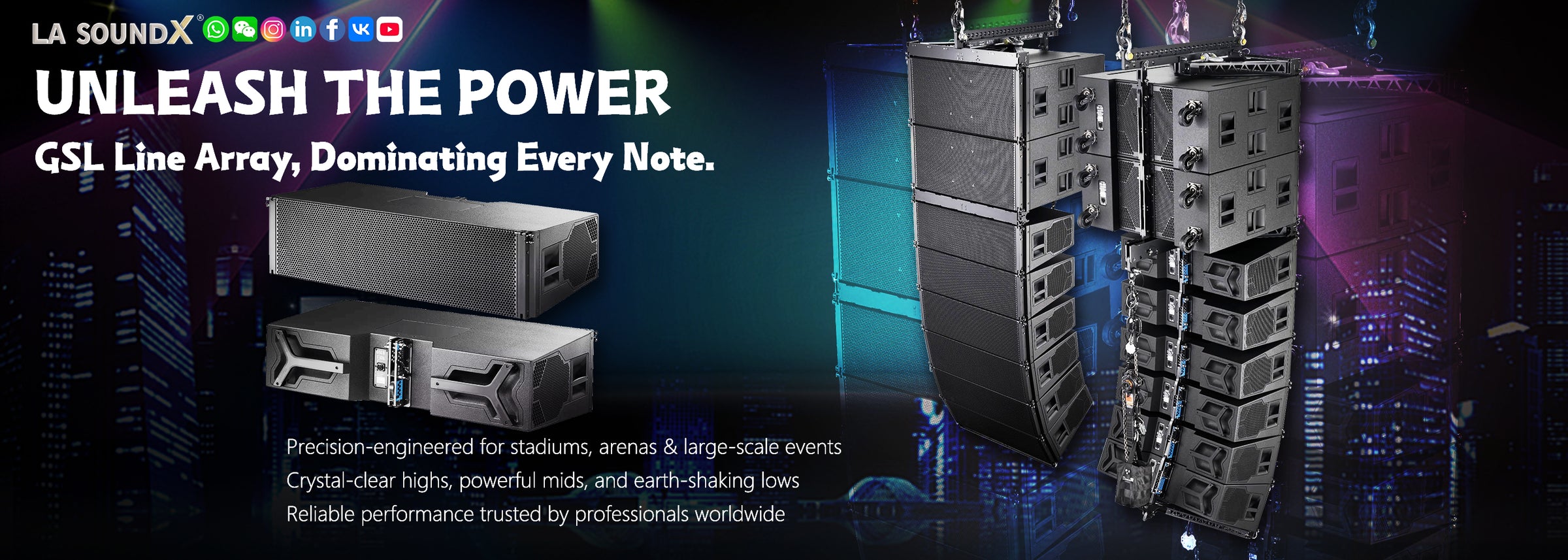 LA SOUNDX® | Professional Audio, Stage Lighting & LED Displays